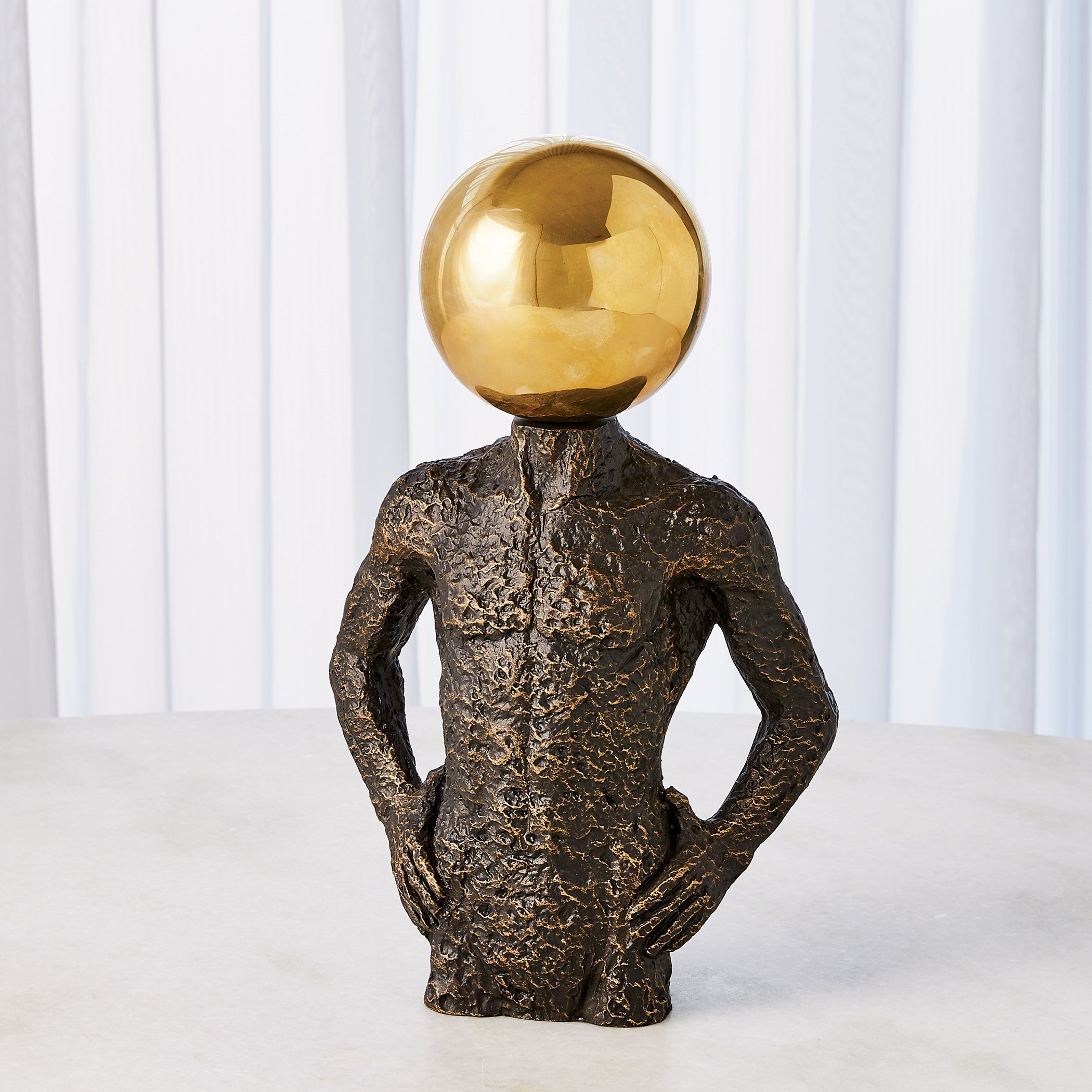 Global Views Sphere Hero-Bronze | Wayfair
