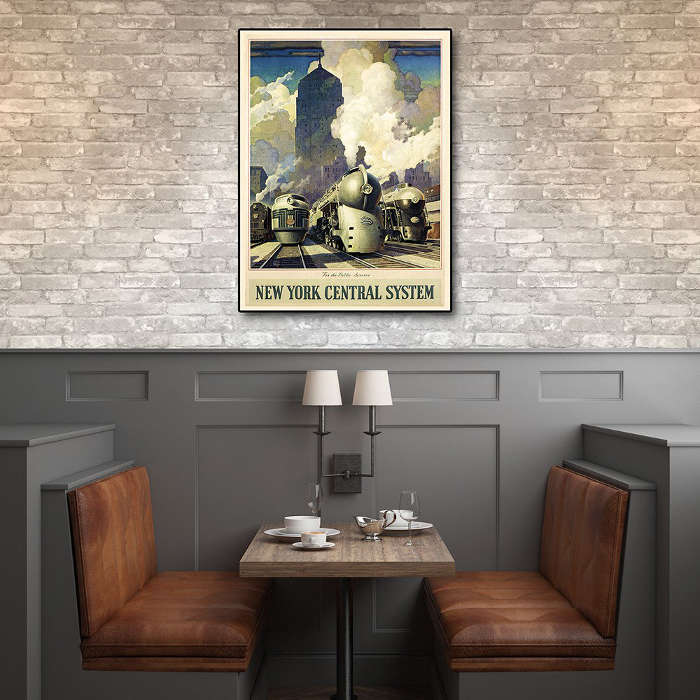 Alcott Hill New York Railroad Vintage Travel Unframed Print Wall Art ...