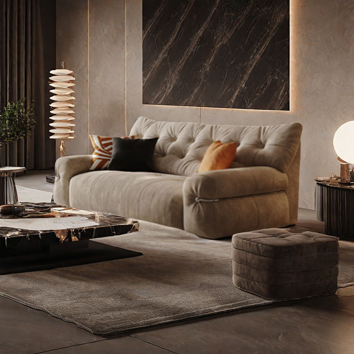 Lifton New Modern Simple Living Room Straight Sofa 90.55'' Sofa | Wayfair