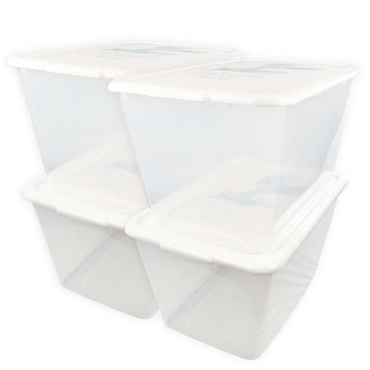 Rosecliff Heights 58 qt. Plastic Storage Tote Set - Wayfair Canada
