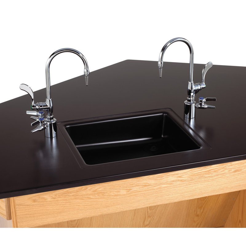 Diversified Woodcrafts 96'' L x 50'' W Random Resin Workstation | Wayfair