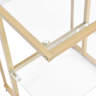 Mercer41 Golden Side Table For Living Room & Bedroom, 2 Acrylic Glass ...
