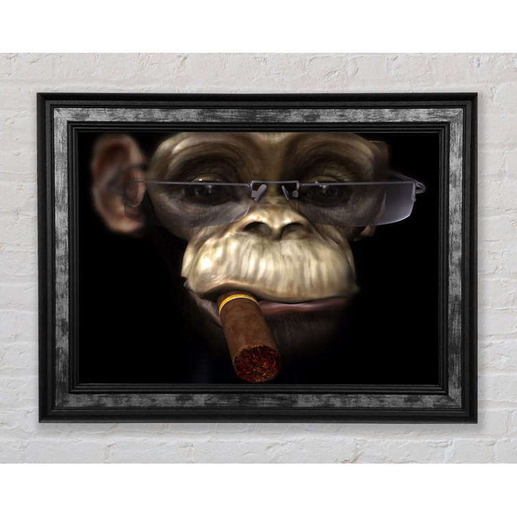Bright Star The Chimp Cigar Smoker - Single Picture Frame Art Prints ...