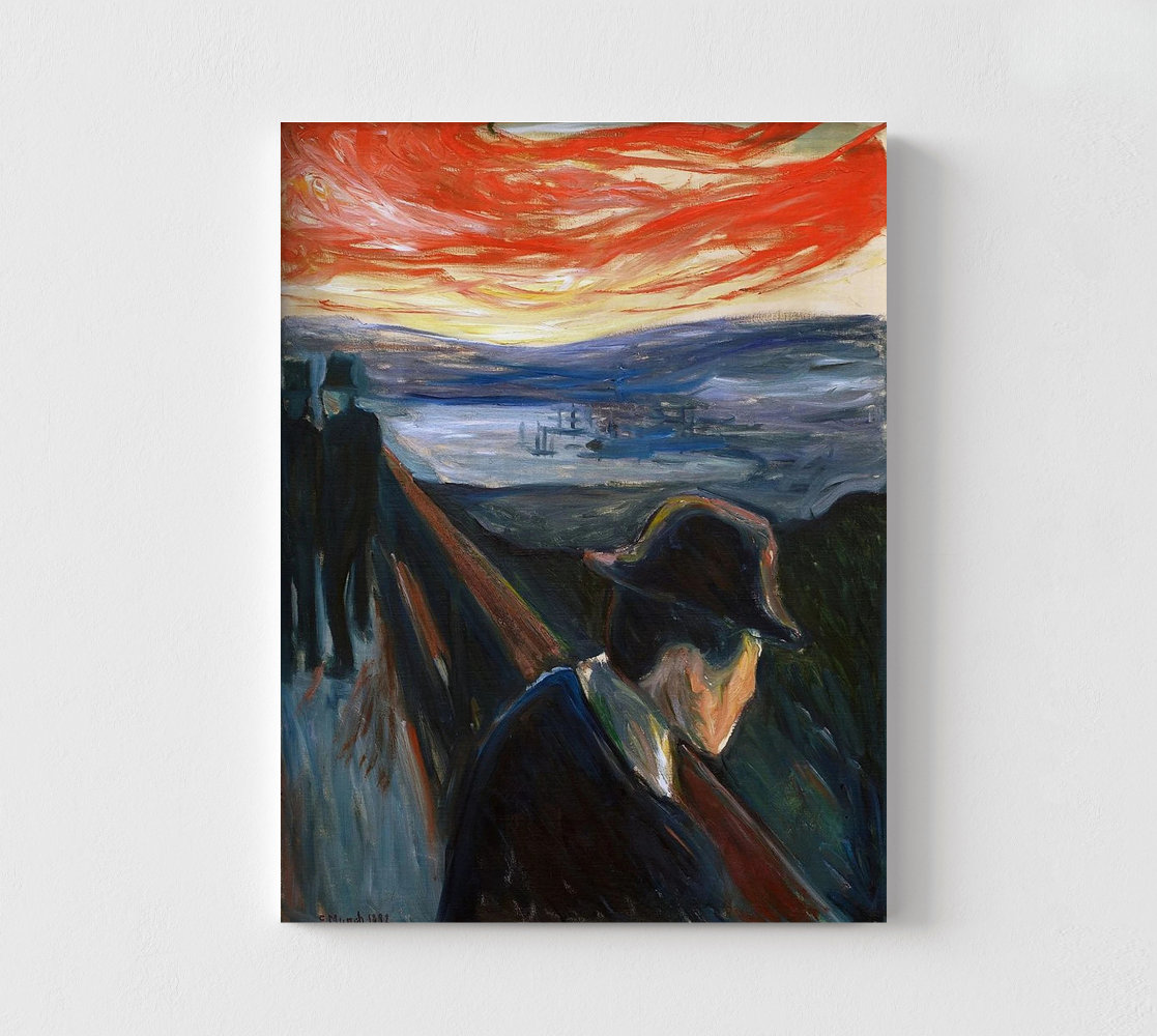WeFrameArt Despair By Edvard Munch, Famous Painting Wall Art, Edvard ...