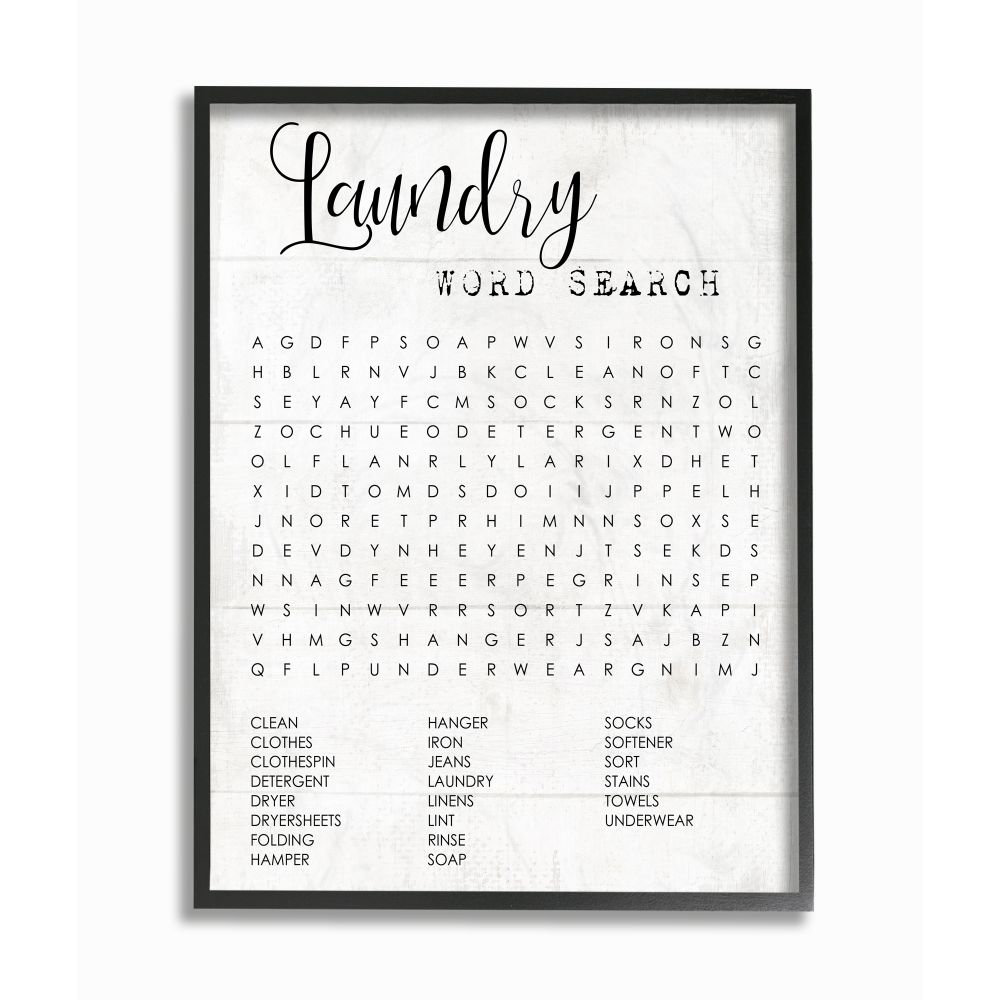 Gracie Oaks 'Laundry Word Search Fun Family Word Design' by Daphne ...