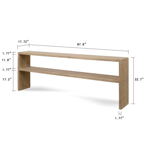 Lily's Living Waterfall Solid Wood Console Table | Wayfair
