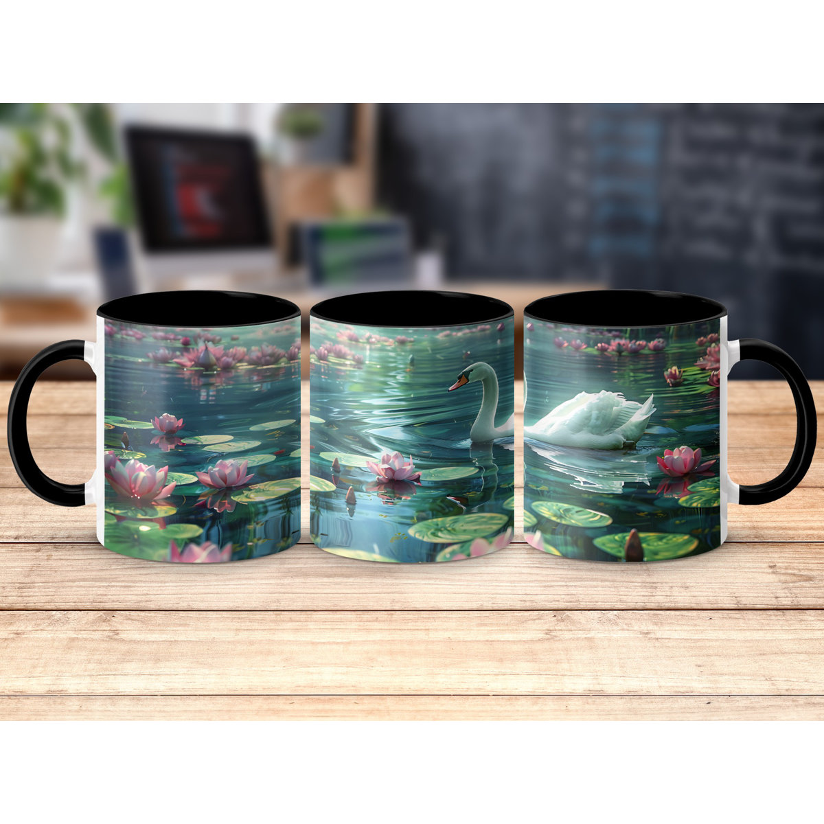 East Urban Home Set of 2 Realistic Animal Design 11oz Accent Mugs ...