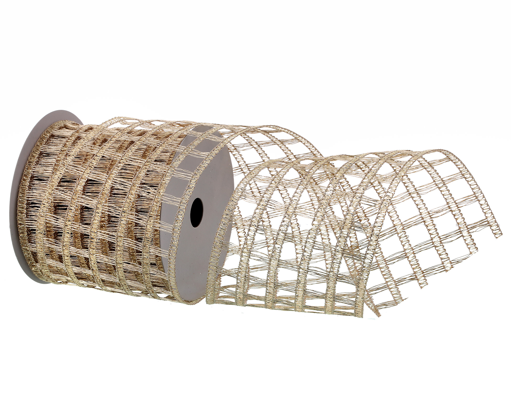 The Holiday Aisle® Knitted Metallic Net Ribbon & Reviews | Wayfair