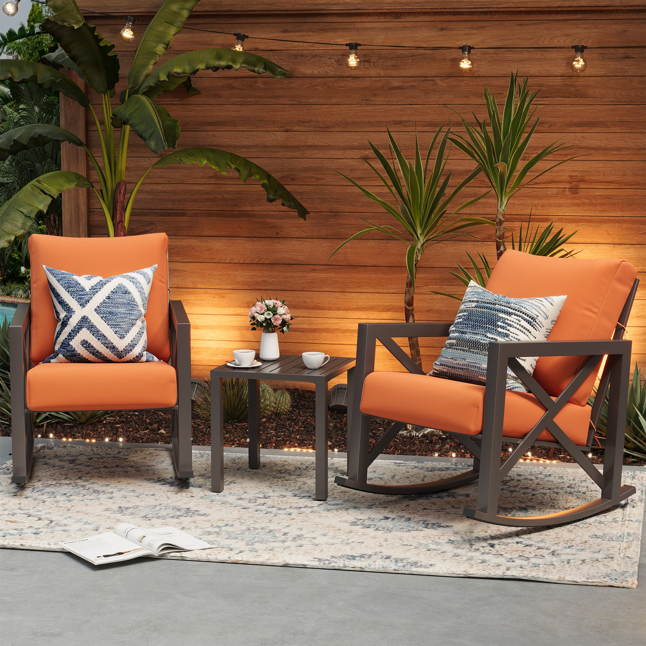 Lark Manor 3 Piece Outdoor Conversation Set & Reviews - Wayfair Canada