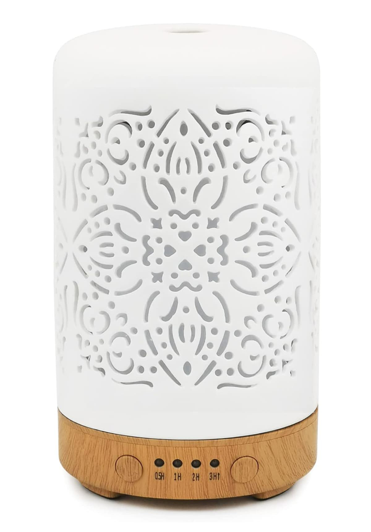 Latitude Run® 100ml White Ceramic Essential Oil Diffuser with Timers ...
