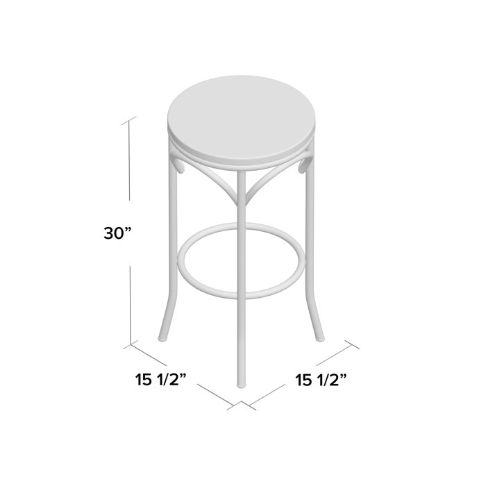 BFMSEATING Henry Solid Wood 30'' Bar Stool | Wayfair