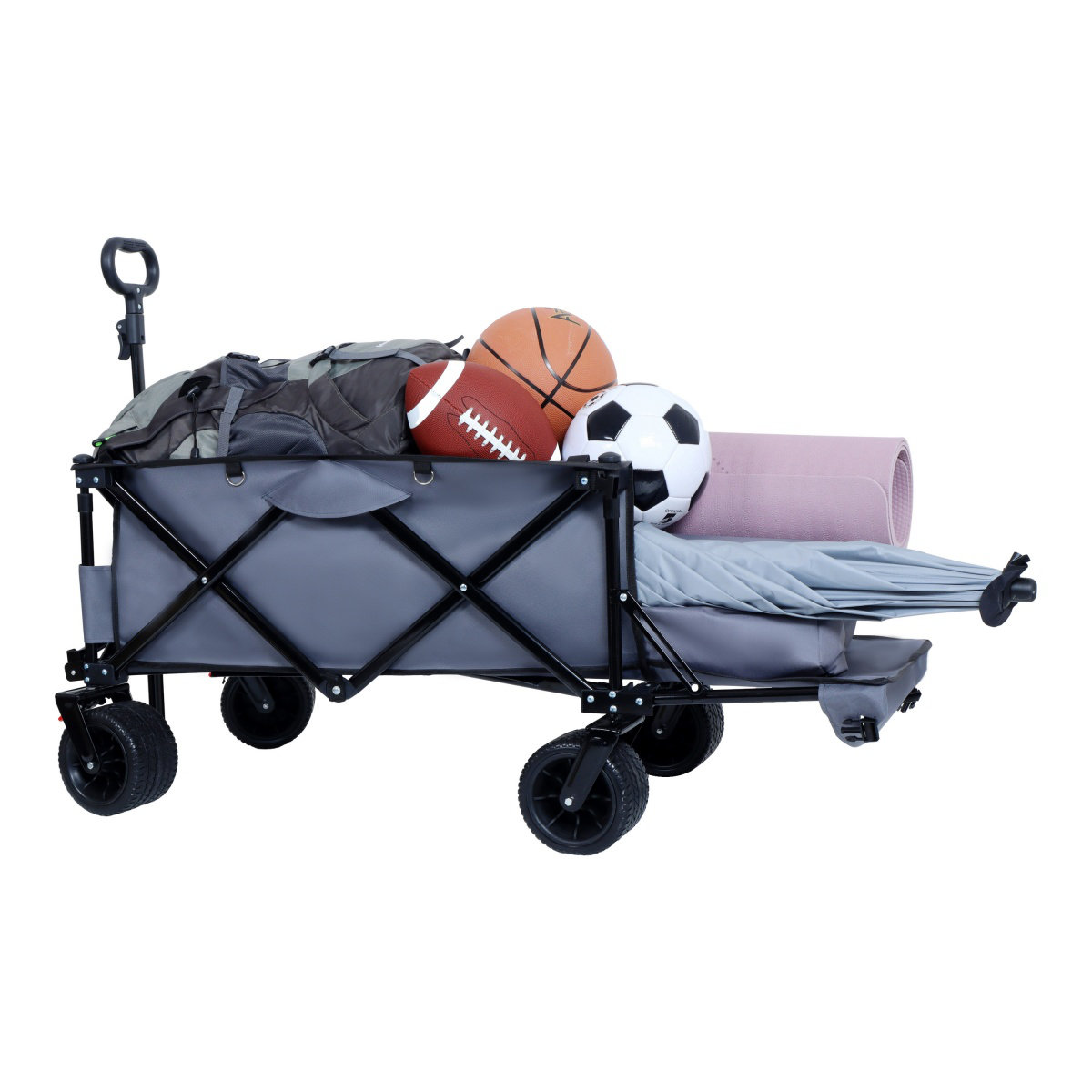 gearonic Foldable Wagon with Extended Tailgate with Wagon Waterproof ...