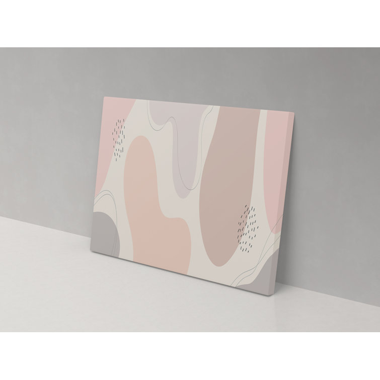 Metro Lane Pastel Shapes - Wrapped Canvas Painting | Wayfair.co.uk