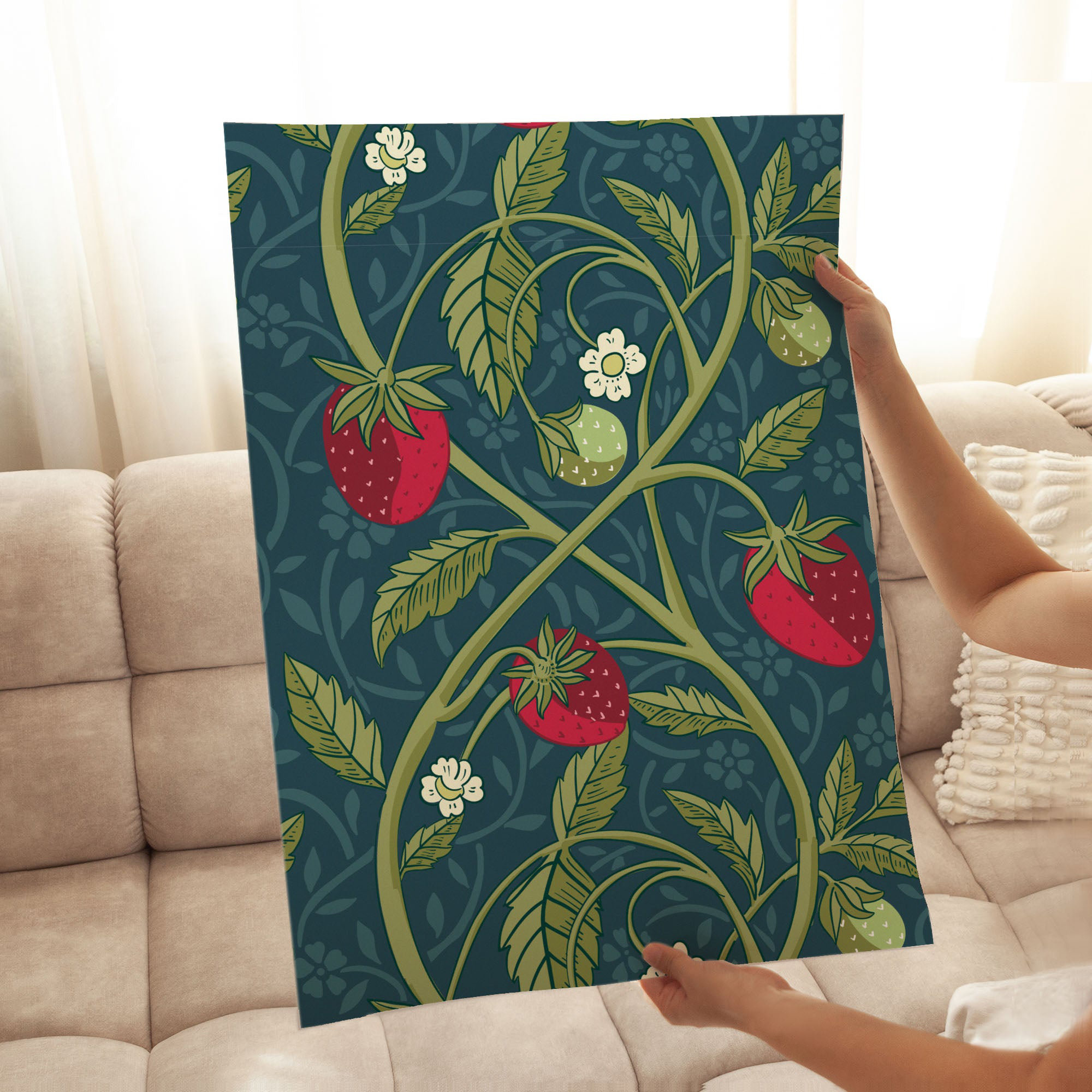 Winston Porter Food and Kitchen William Morris Style Pattern ...