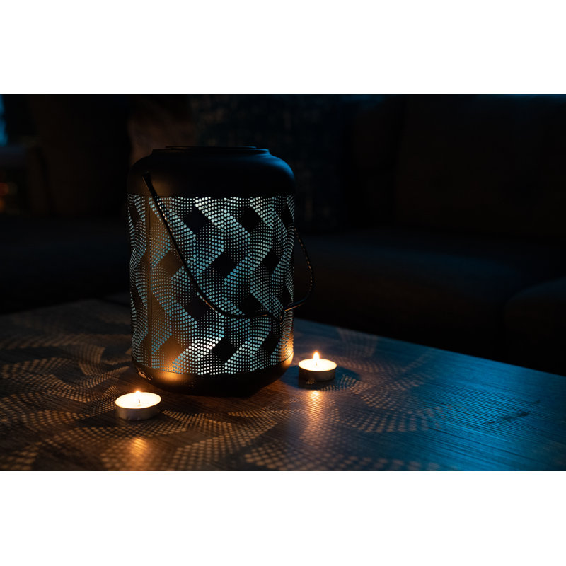 Hi-Line Gift Ltd. Solar Wave Metal Lantern & Reviews | Wayfair