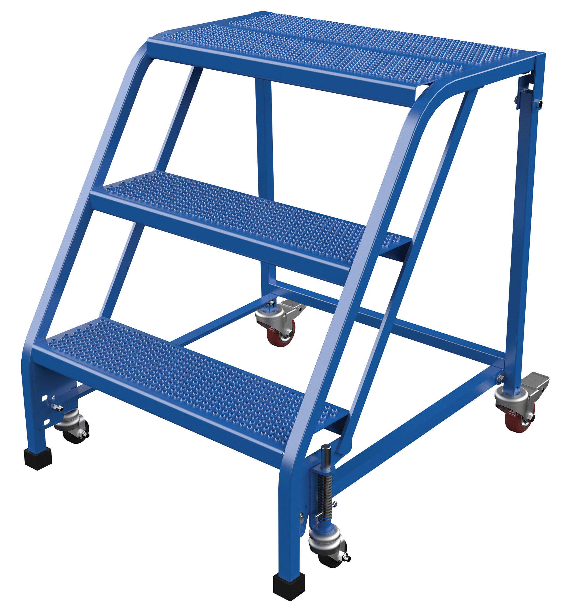 WFX Utility™ Carecay 3 - Step Steel Rolling Step Stool | Wayfair