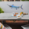 Rosecliff Heights Metal Blue Marlin Wall Decor Indoor Metal Fish Wall ...
