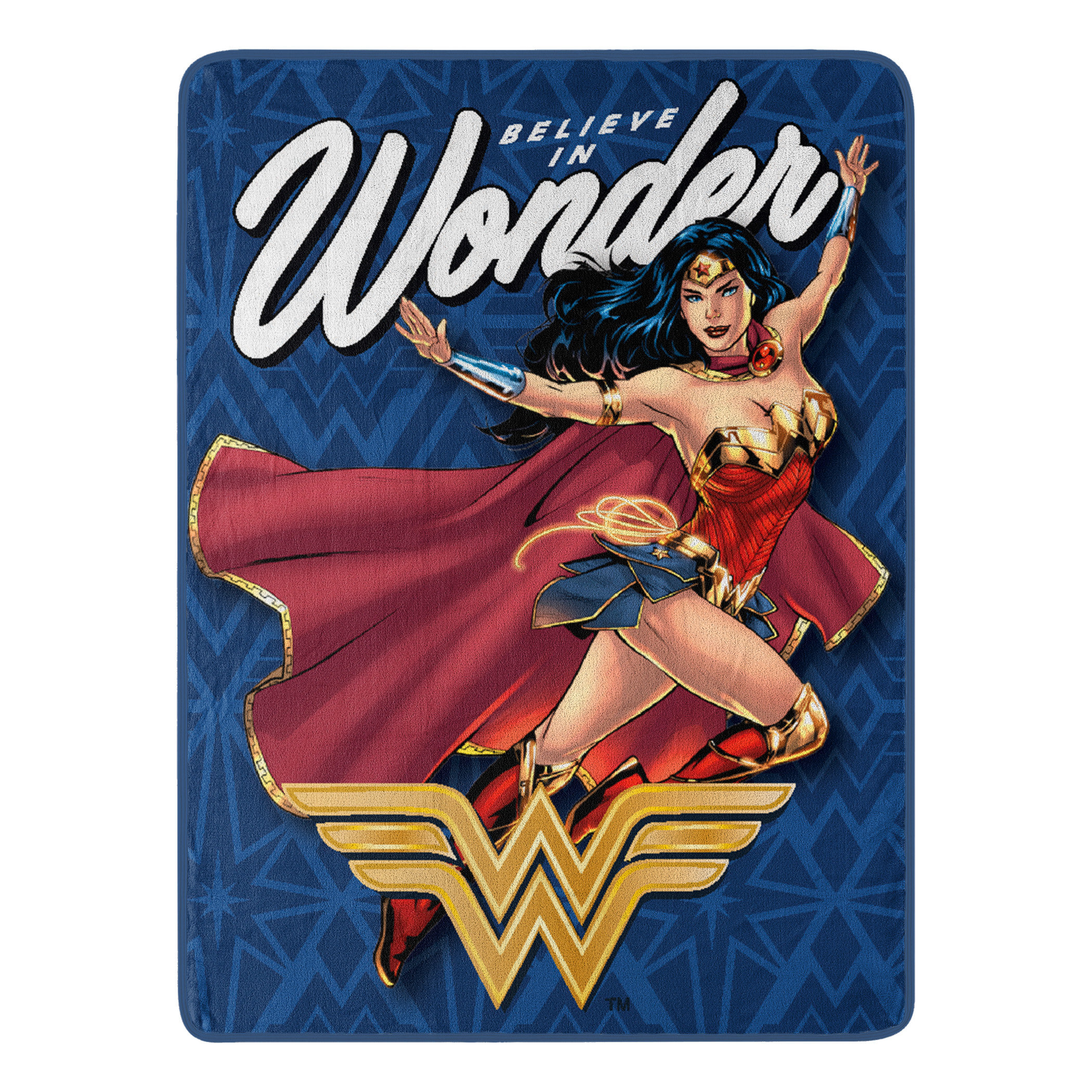 Northwest Wonder Woman Believe In Wonder Micro Raschel Throw | Wayfair