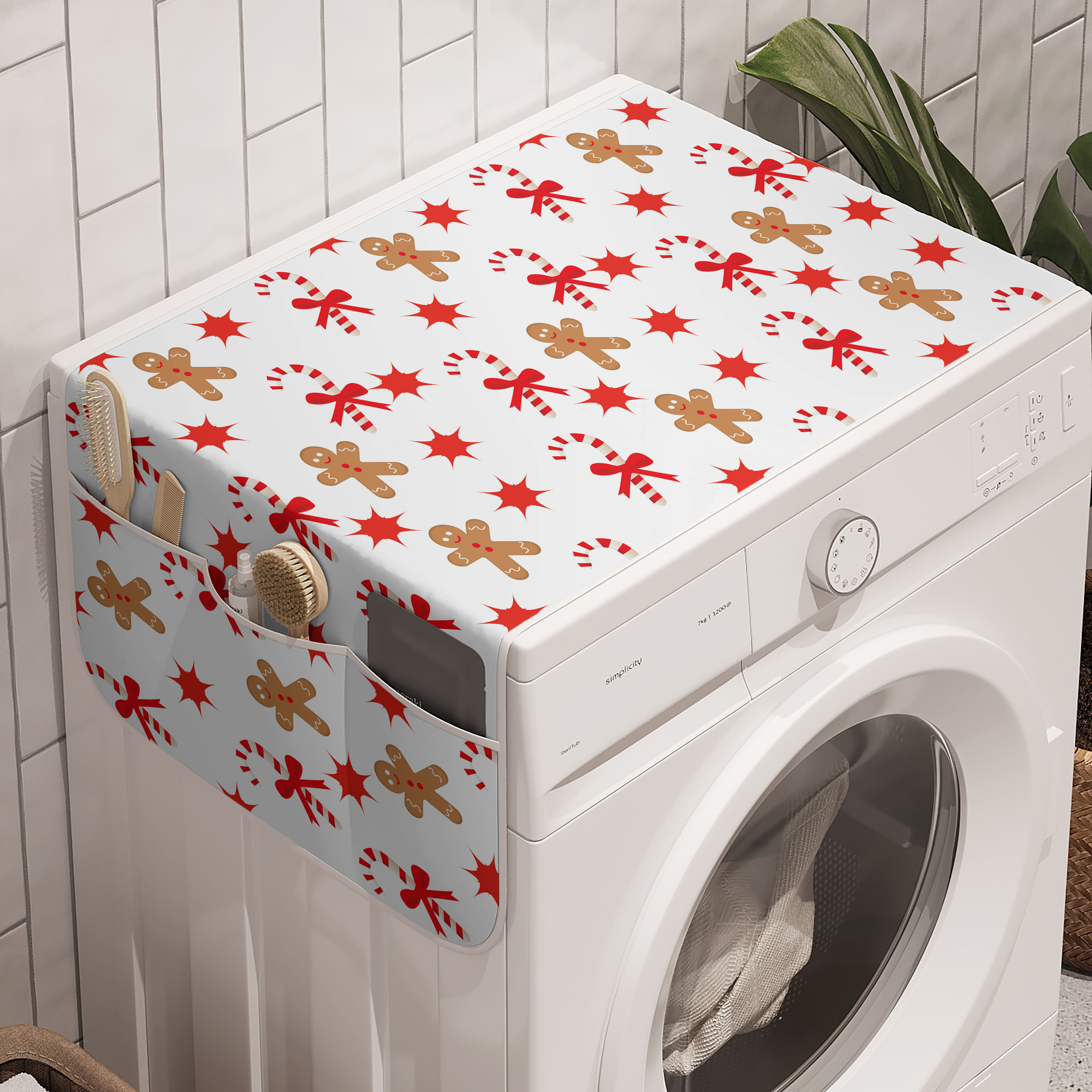 East Urban Home Gingerbread Man Washing Machine Organizer Pack of 2 47 ...