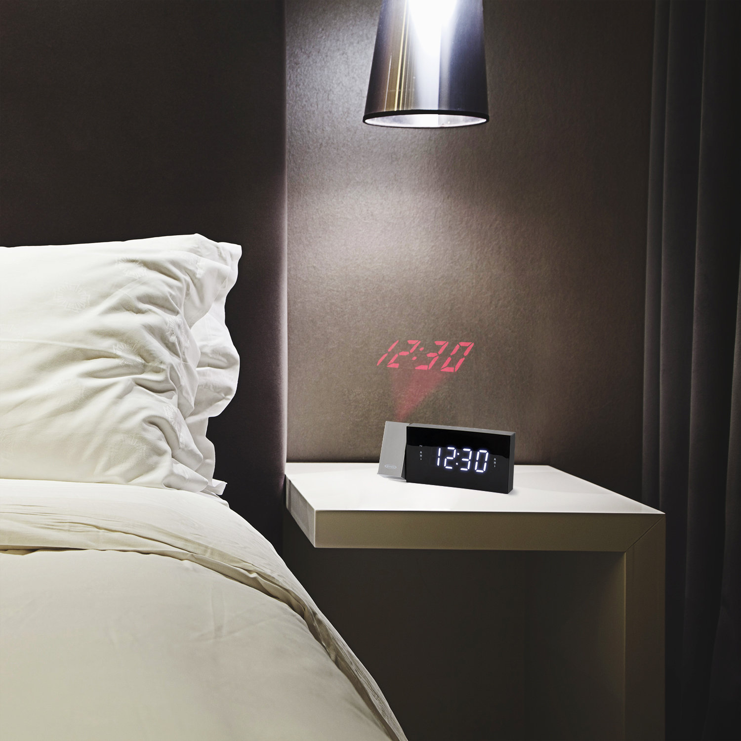 Jensen Digital Dual Projection Radio Tabletop Clock & Reviews - Wayfair ...
