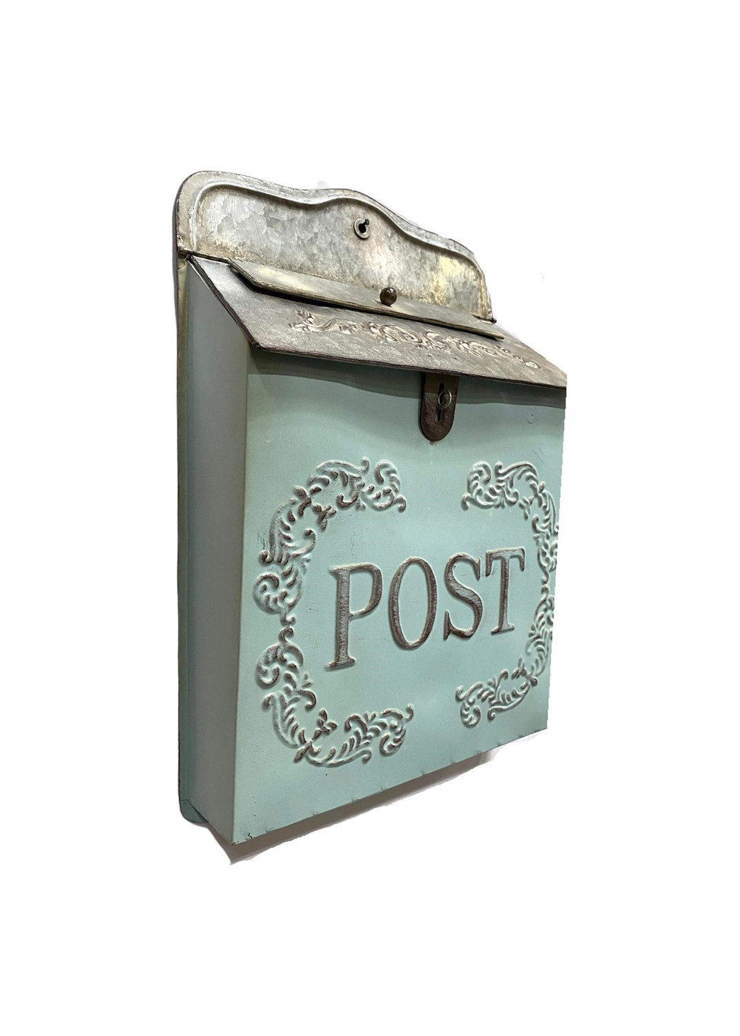Pad Liquidators Metal Farmhouse Design Mailbox,Wall Mount Vintage Style ...