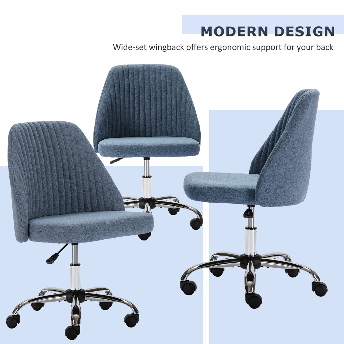 Ebern Designs Home Office Desk Chair, Office Chairs Desk Chair Rolling ...