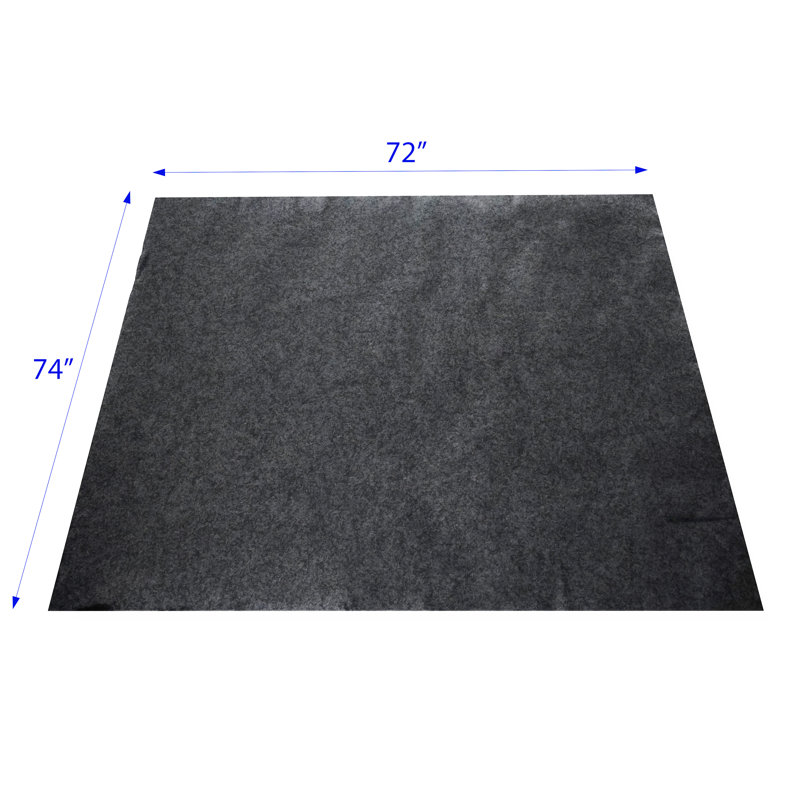 Trademark Innovations Slip Resistant Protective Mat in Black | Wayfair