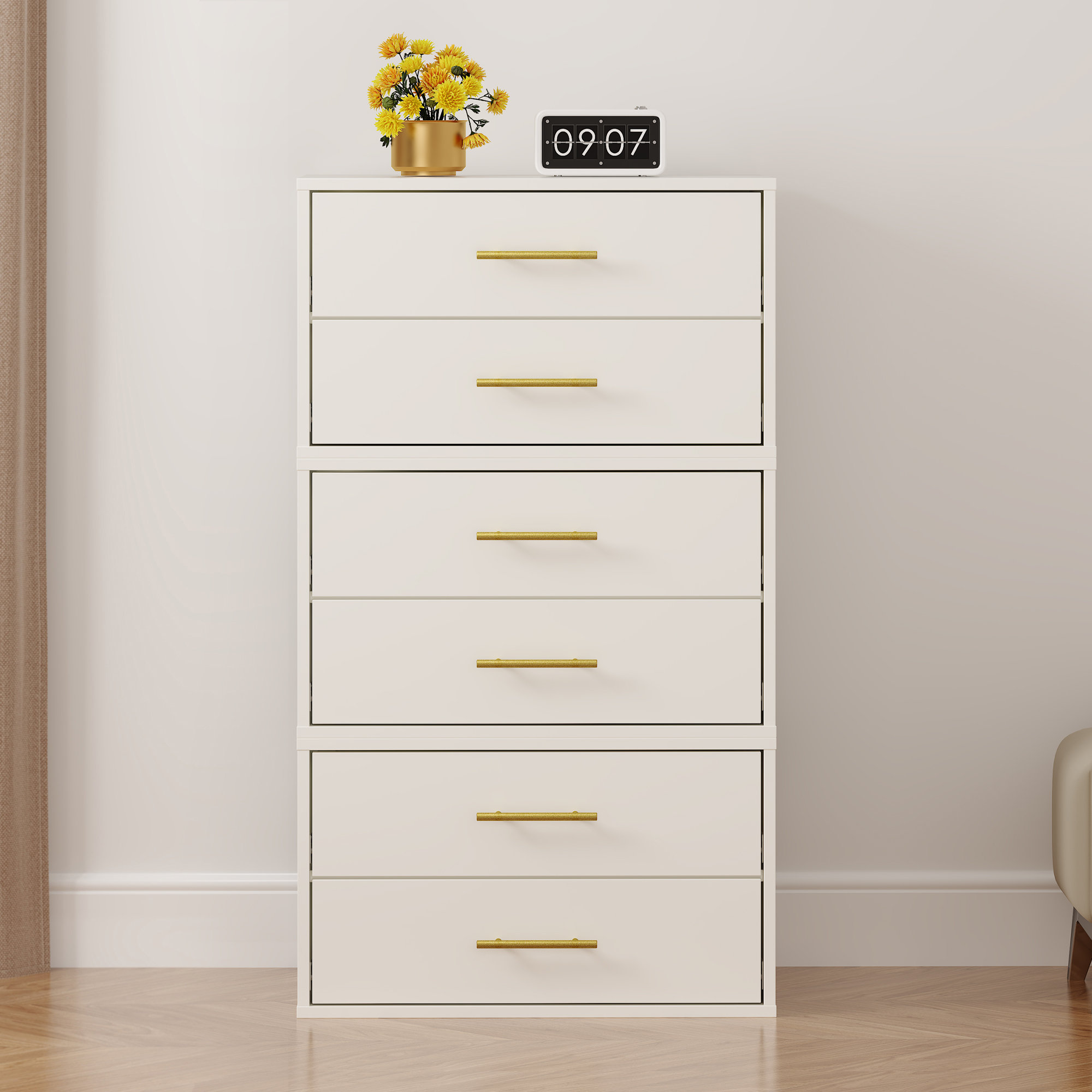 White cubby dresser store
