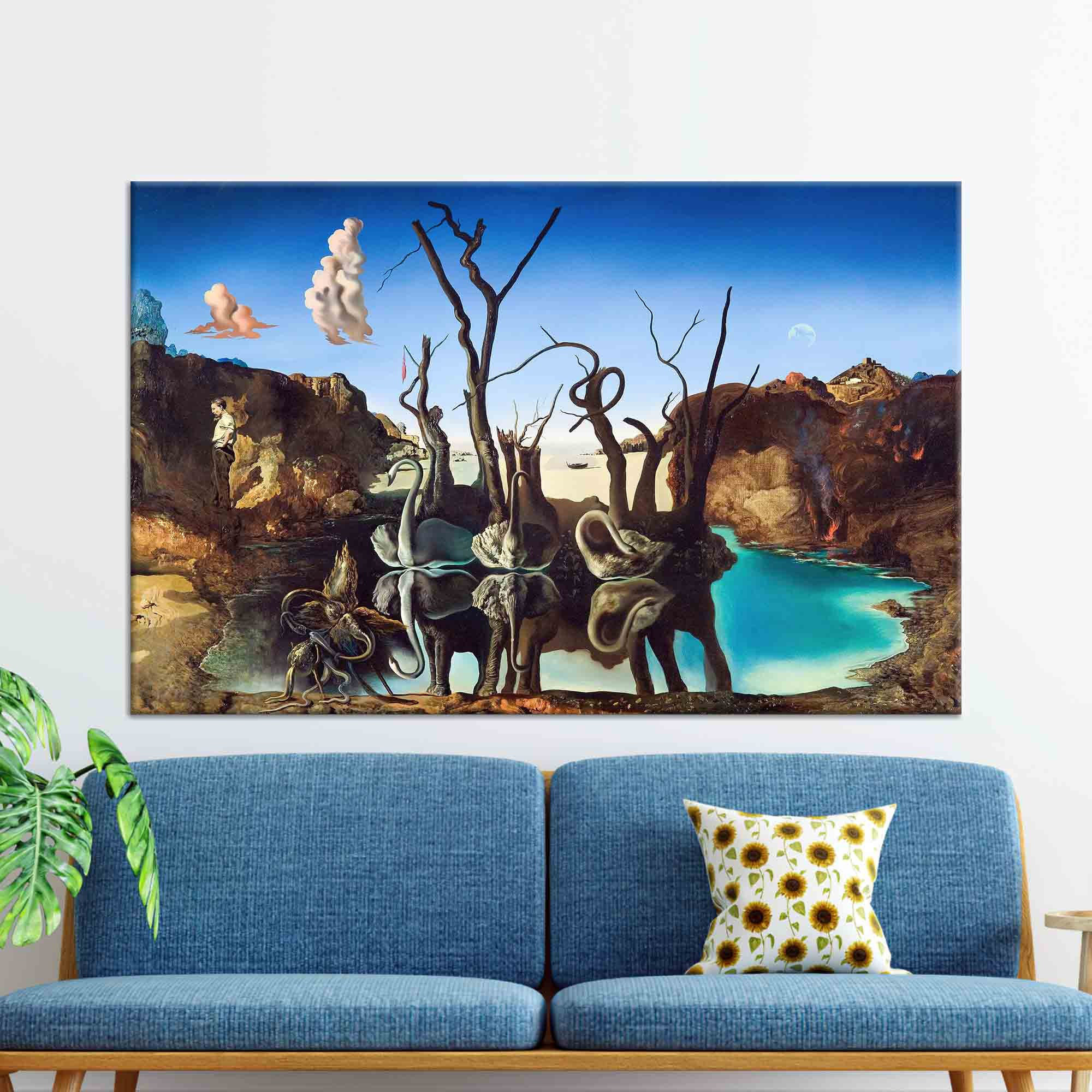 Hokku Designs Salvador Dali Inspired Cotton Canvas Wall Art Featuring ...