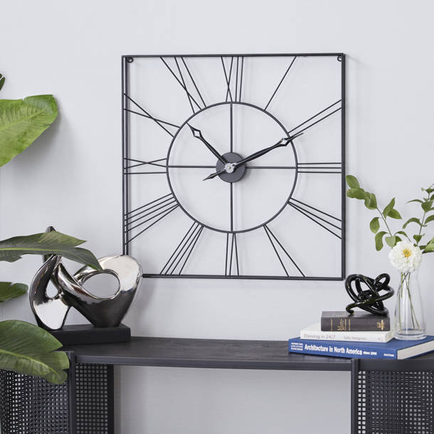 Gracie Oaks Fraley Metal Wall Clock & Reviews | Wayfair
