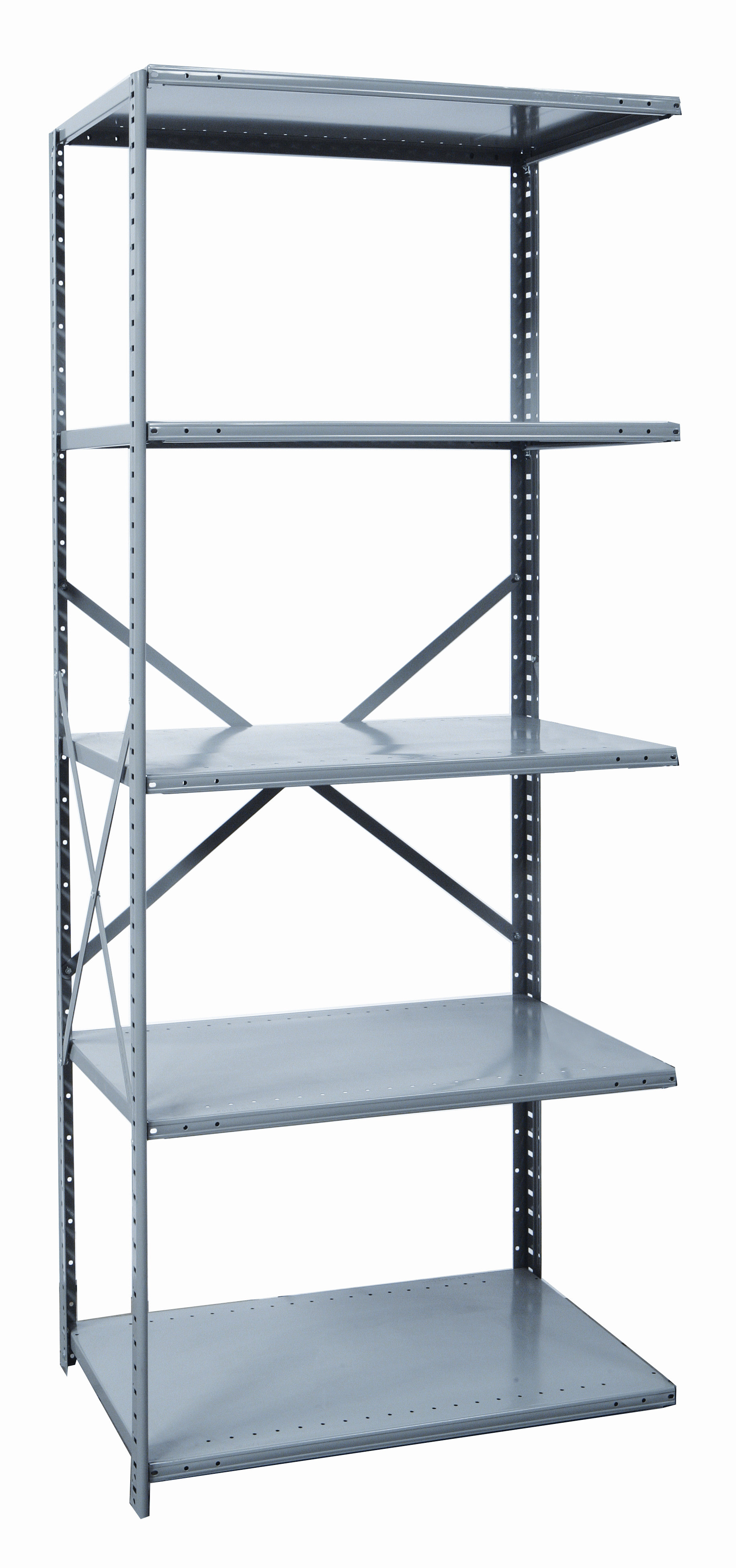 Hallowell Hi-Tech Shelving Duty Open Type 4 Shelf Shelving Unit Add-on ...