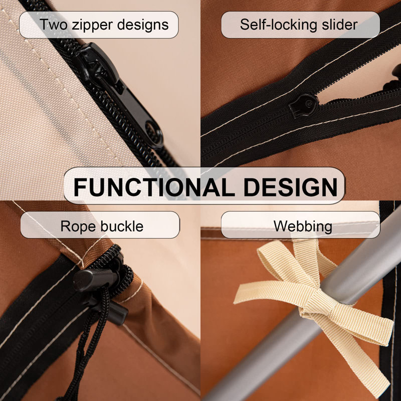 Arlmont & Co. Waterproof Outdoor Swing Cover for 3-Seater Patio Swing ...