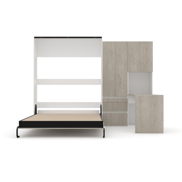 Hokku Designs Dez Efficient Bed with Storage and Desk & Reviews | Wayfair