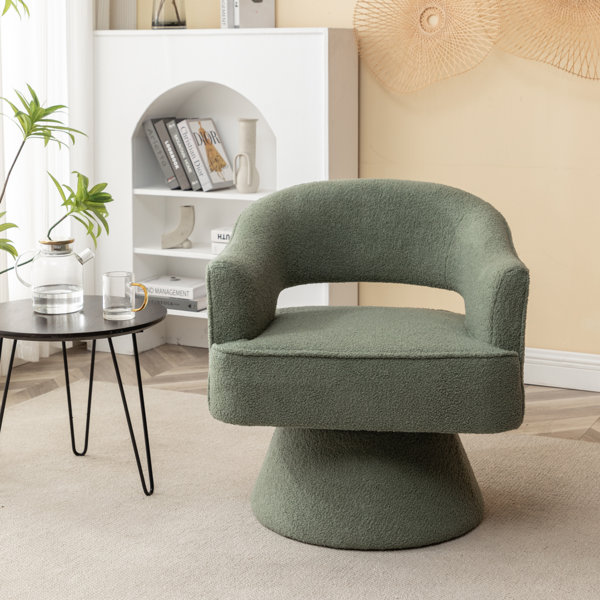 Ivy Bronx Kenzlee 28'' Wide Swivel Barrel Chair "& Reviews" | Wayfair