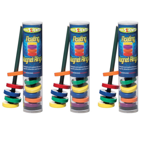 Dowling Magnets Floating Magnet Rings, 6 Per Pack, 3 Packs | Wayfair