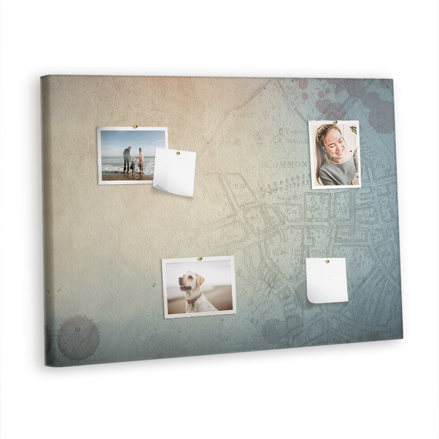 East Urban Home Bethena Wall Mounted cork board with print wall art ...