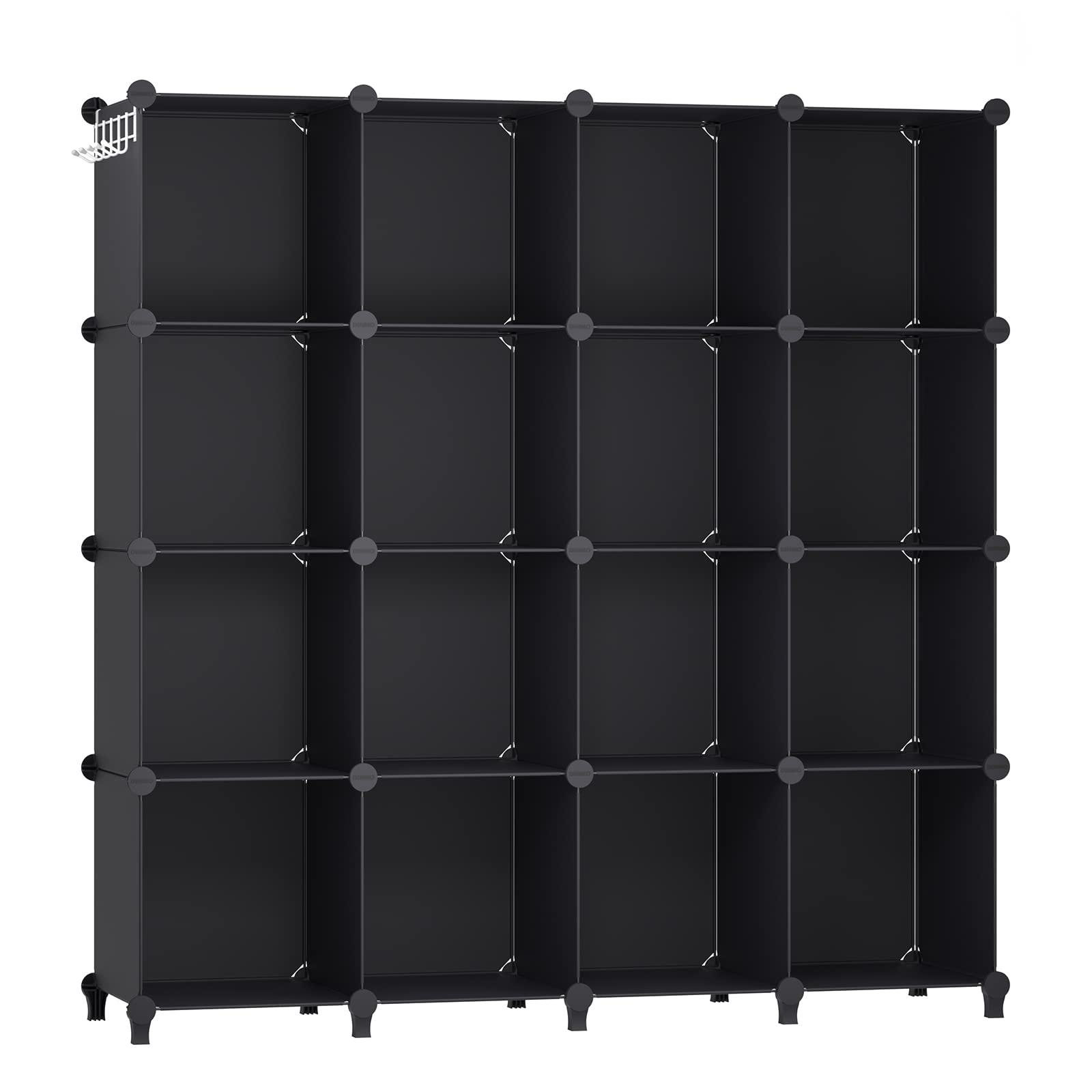 Latitude Run® 16 Cubes Storage Organizer, Bookcase, Display Shelf With ...