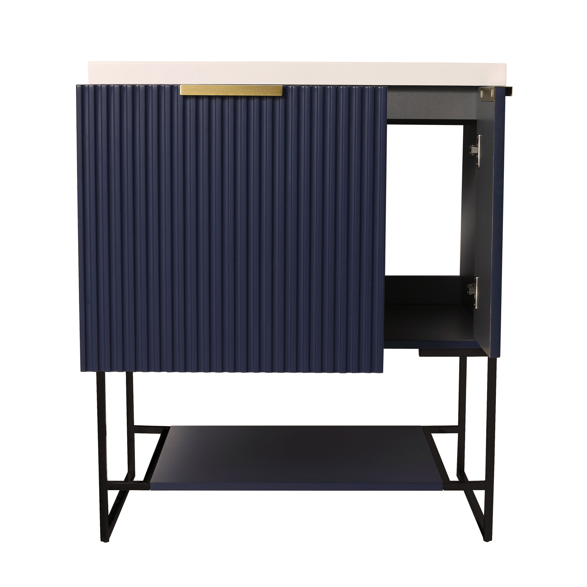 LIYU 30 Inch Freestanding Bathroom Vanity With Resin Basin,30x18(With ...