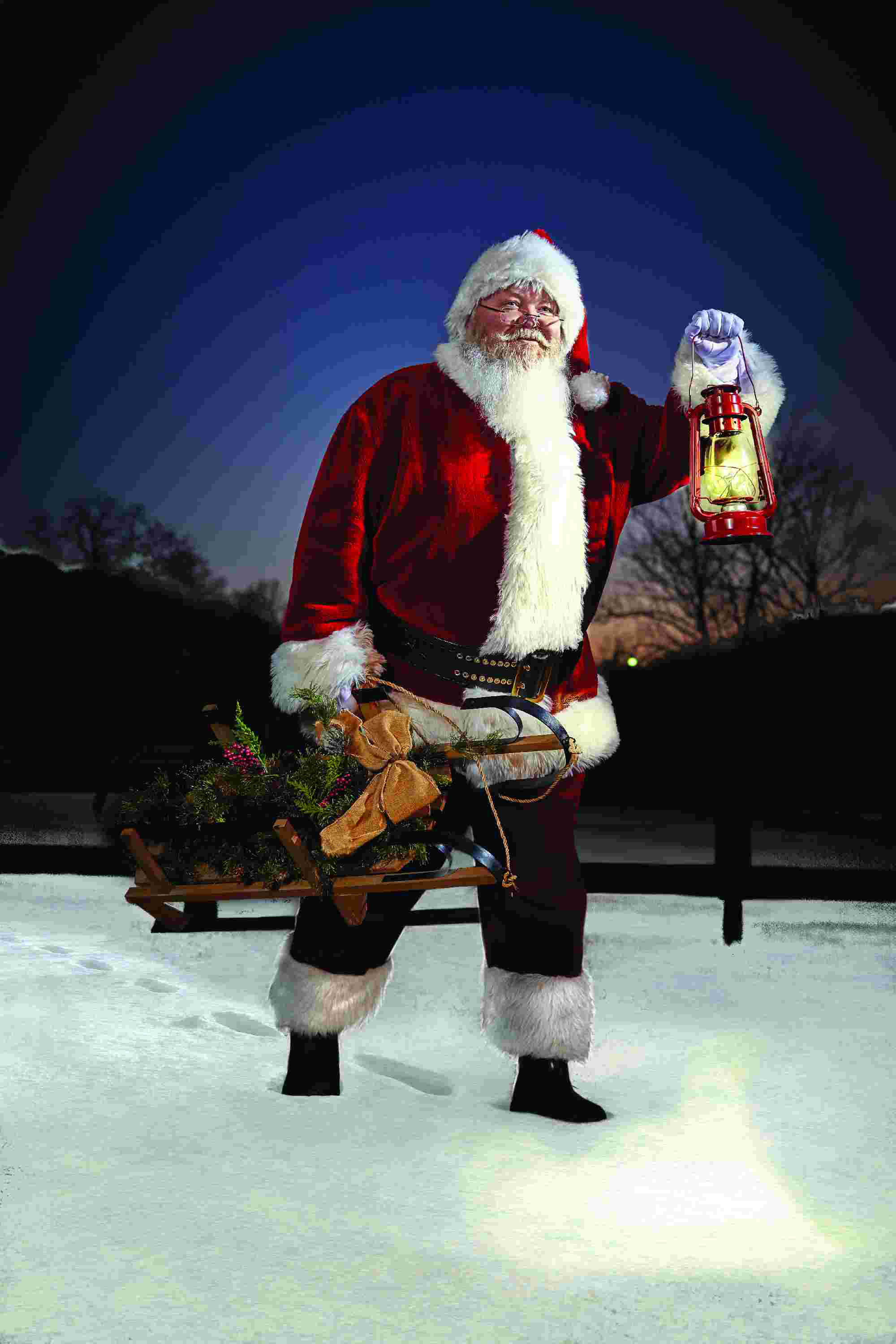 The Holiday Aisle® Santa With Lantern | Wayfair
