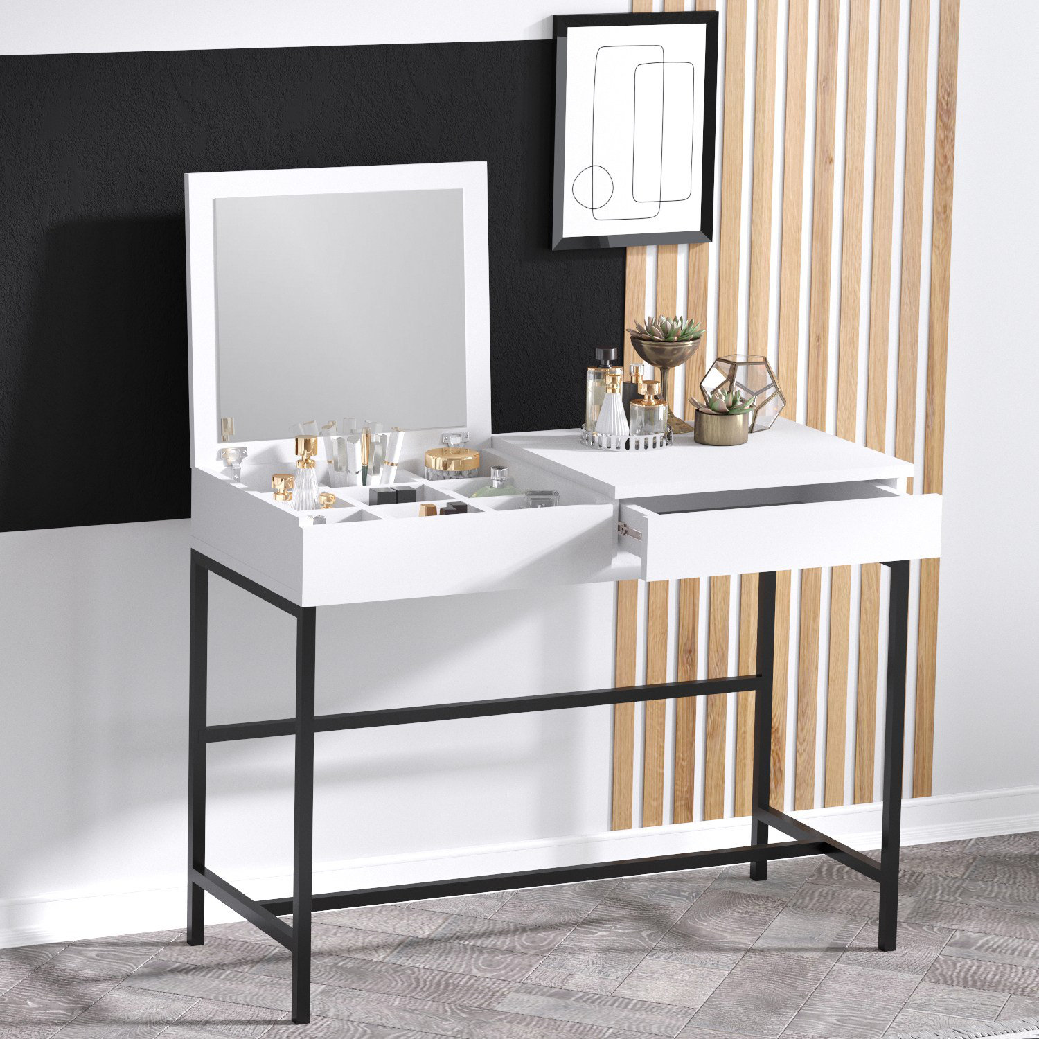Latitude Run® Make-Up Table | Wayfair