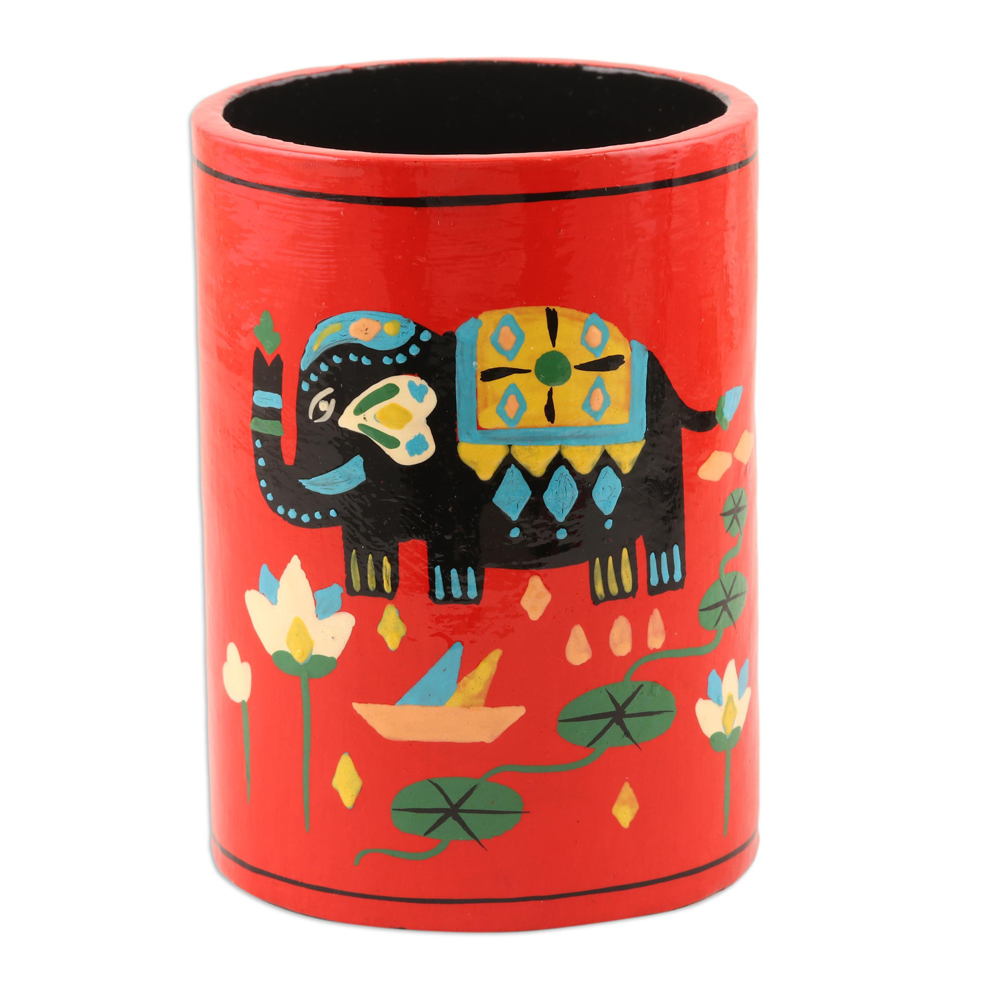 Bungalow Rose Handmade Tale of the River Papier Mache Desk Pad | Wayfair