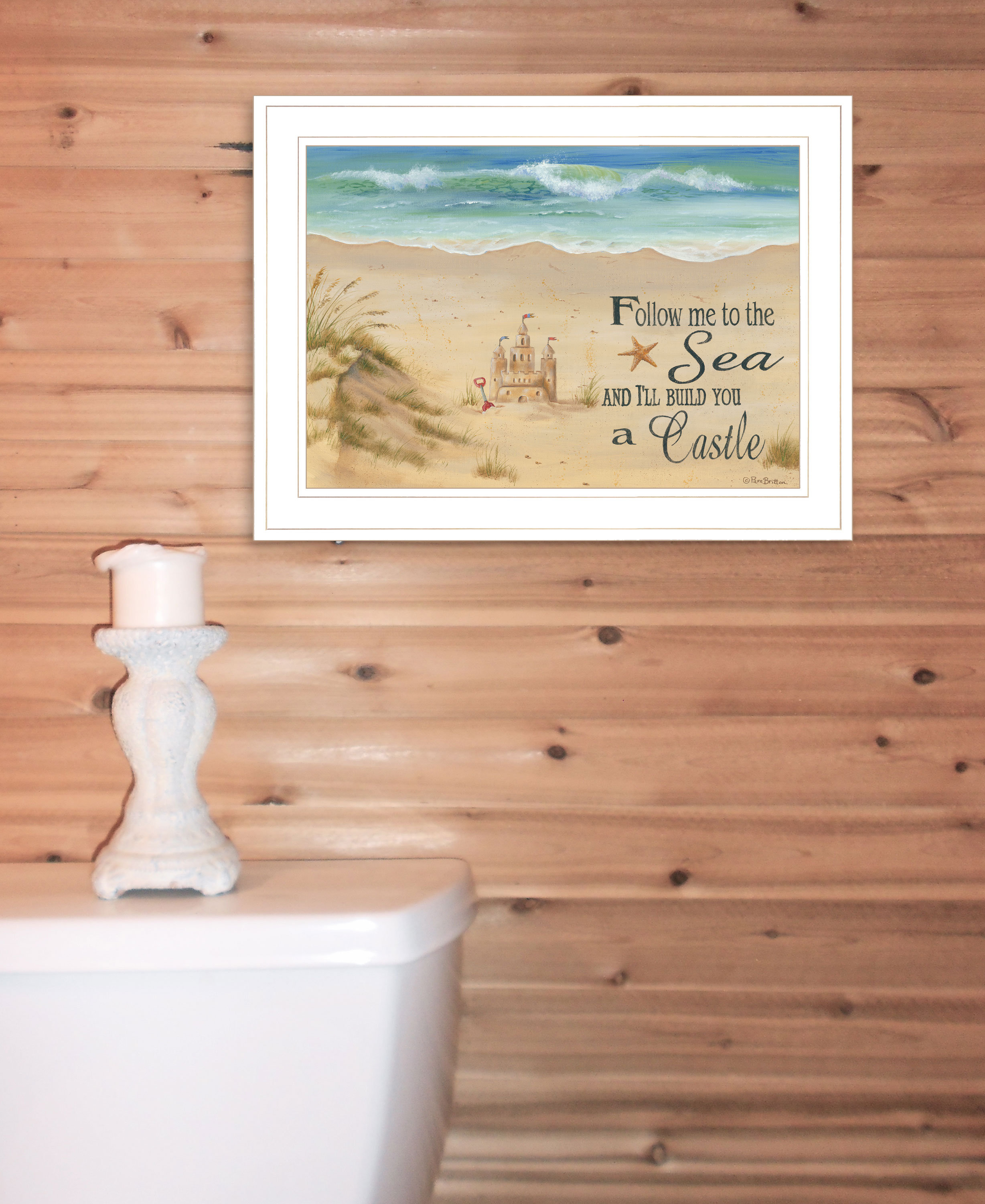 Highland Dunes Sand Castle Framed Wall Art for Living Room, Home Wall ...