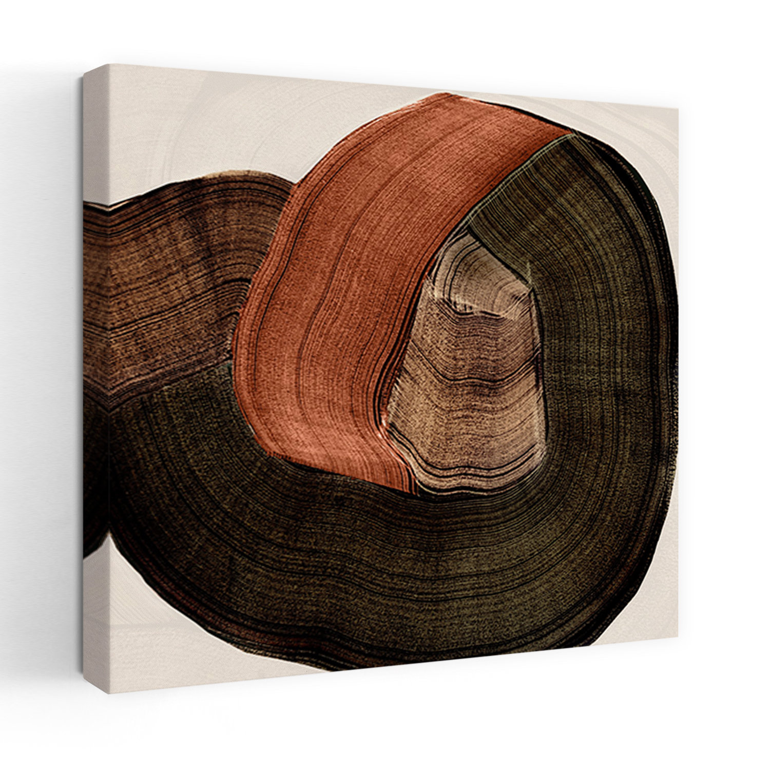 Latitude Run® Folded Earth II Abstract Bold Modern Art | Wayfair