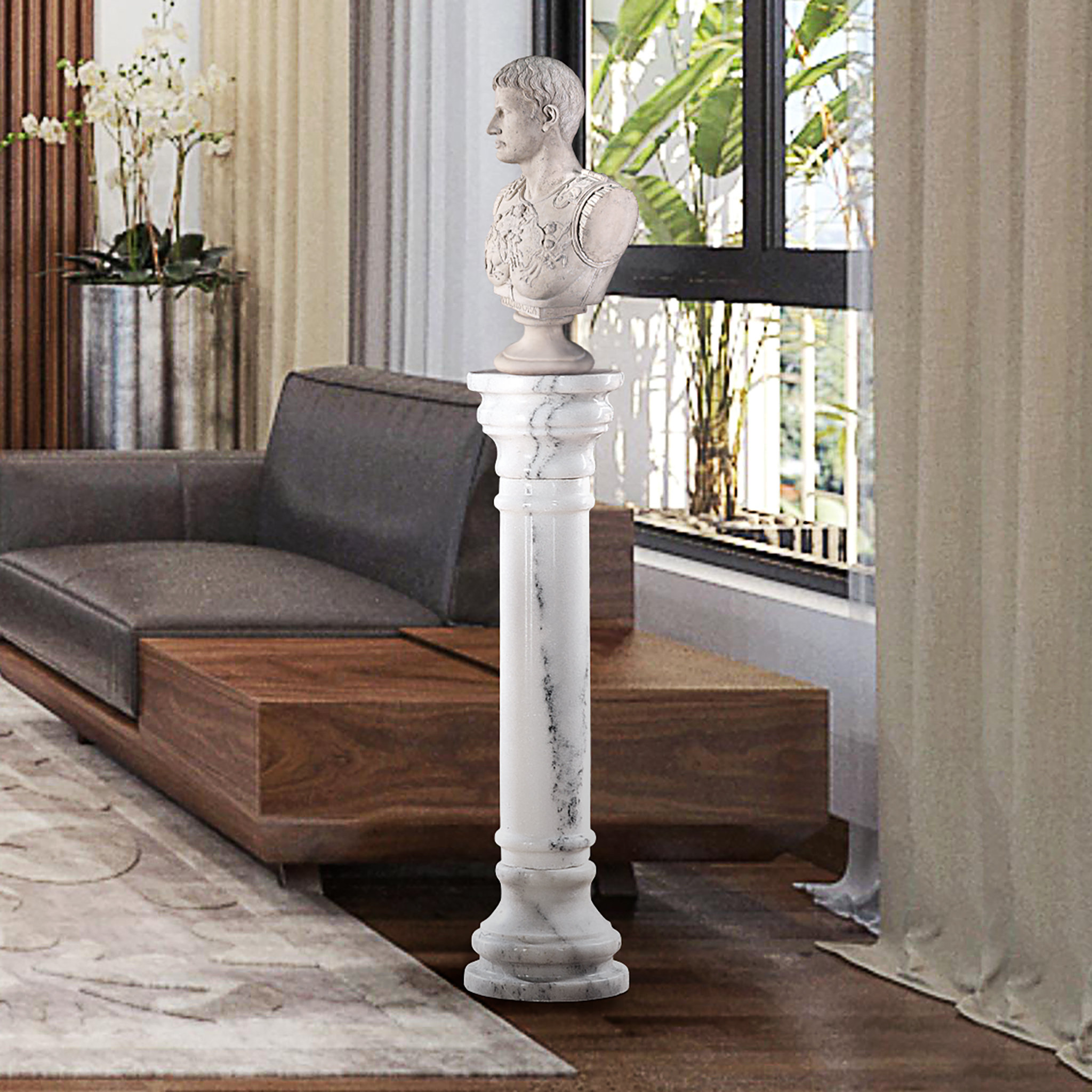 Design Toscano Marmaro Classic Marble Plant Stand & Reviews | Wayfair