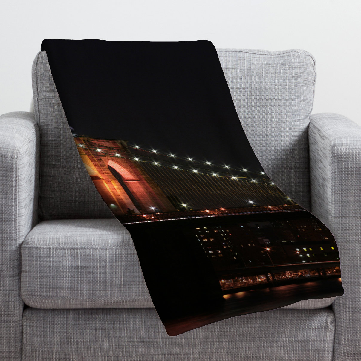 Deny Designs Leonidas Oxby Brooklyn Bridge Throw | Wayfair