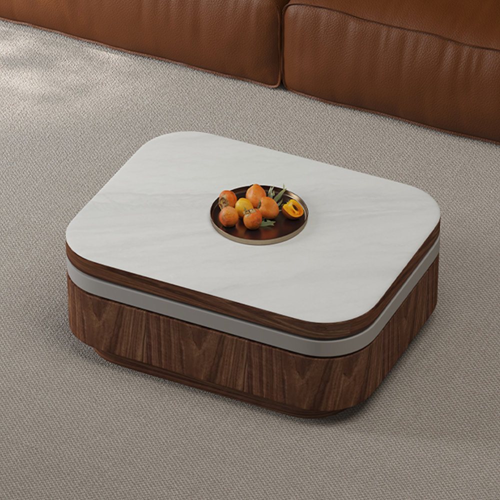 Trentastic Trails Microcrystalline stone rotating end table | Wayfair