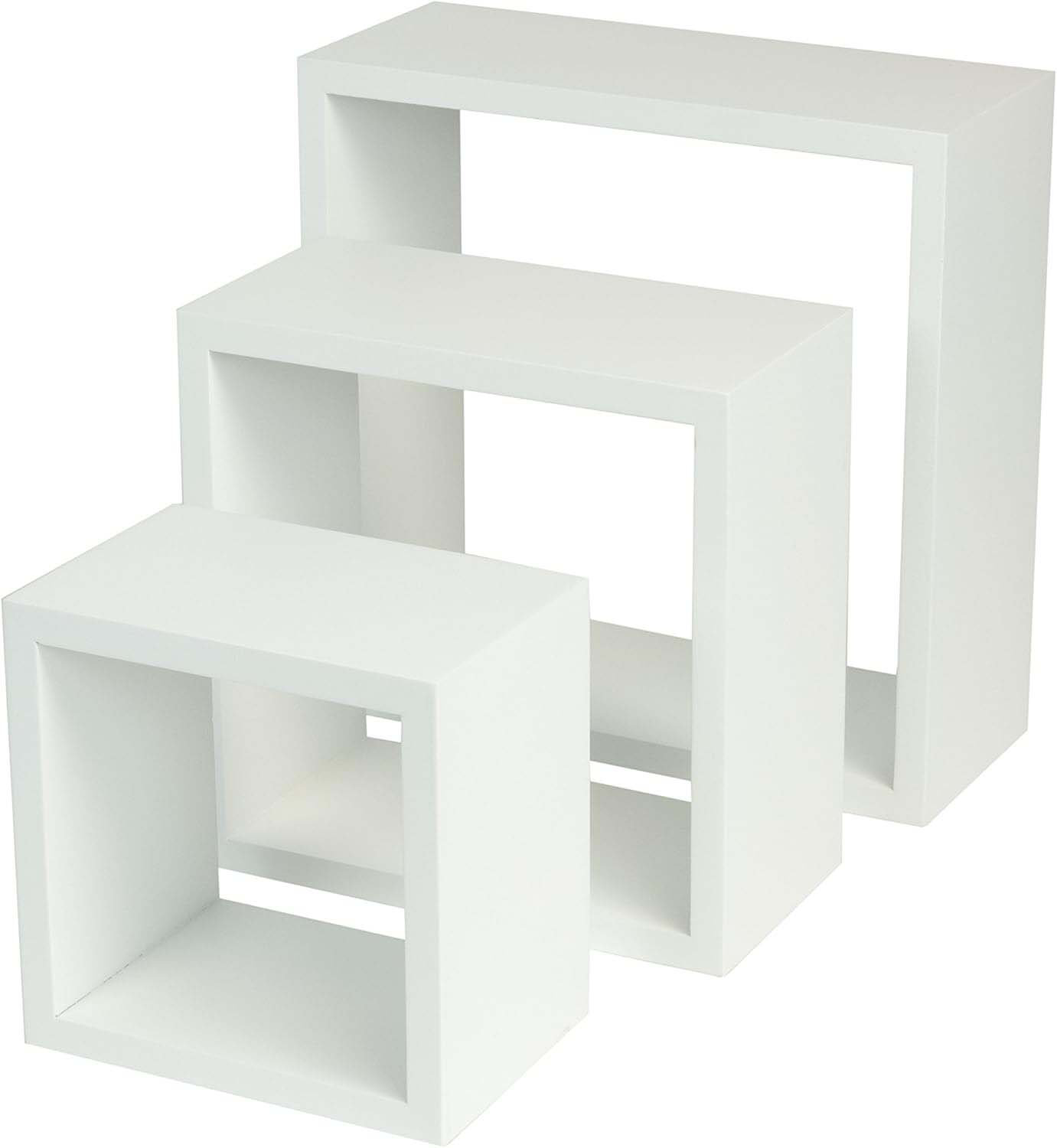 Ebern Designs Compact Living Room Decorative Display Cubes Floating ...