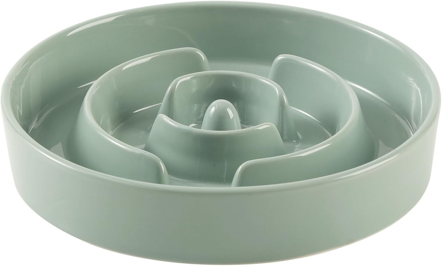 HIBAMSTOR 8.2Inch Ceramic Slow Feeder Dog Bowl For Medium And Large ...