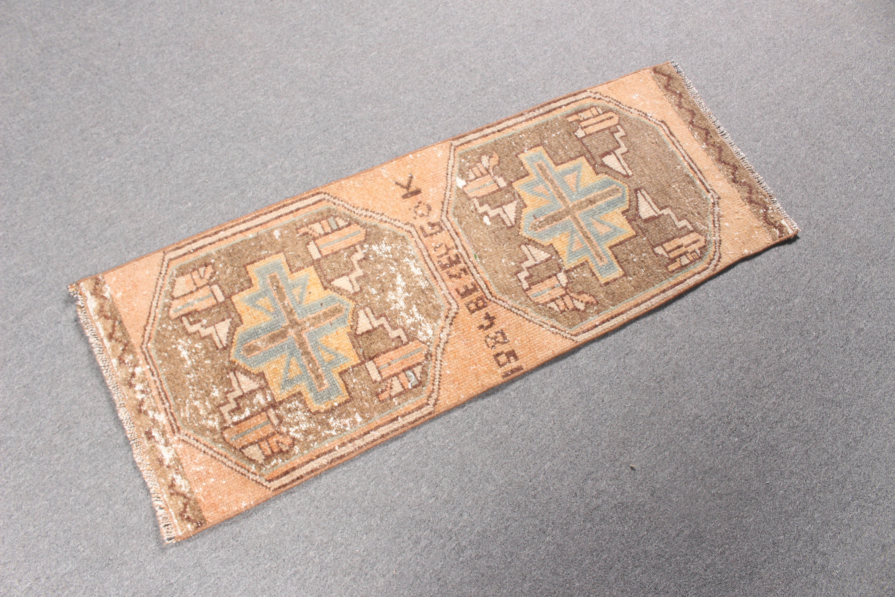 Astoria Grand Small Antique Turkish Wool Area Rug in Vibrant Brown ...