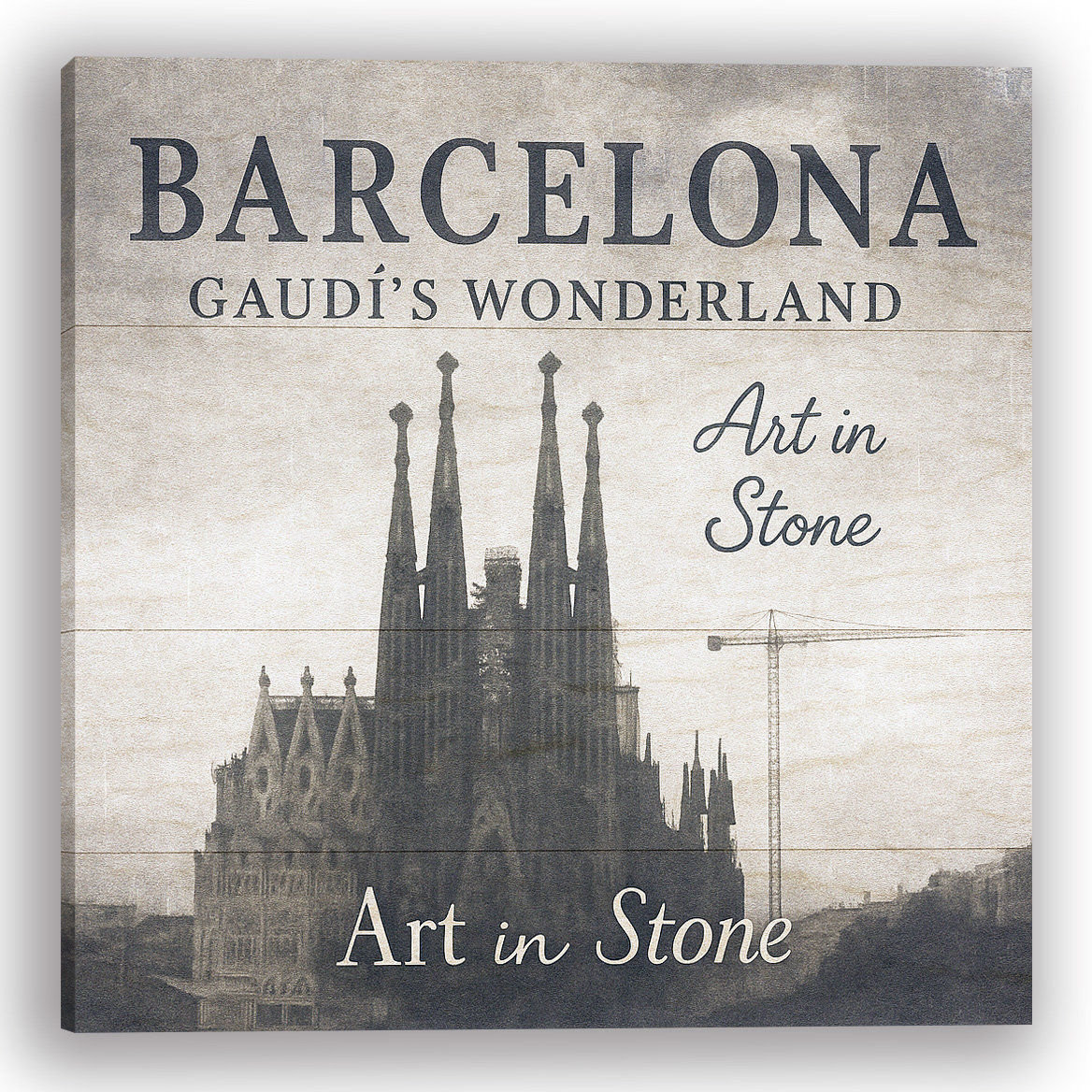 Red Barrel Studio® "BARCELONA – Gaudí’s Wonderland" Canvas Wall Art ...